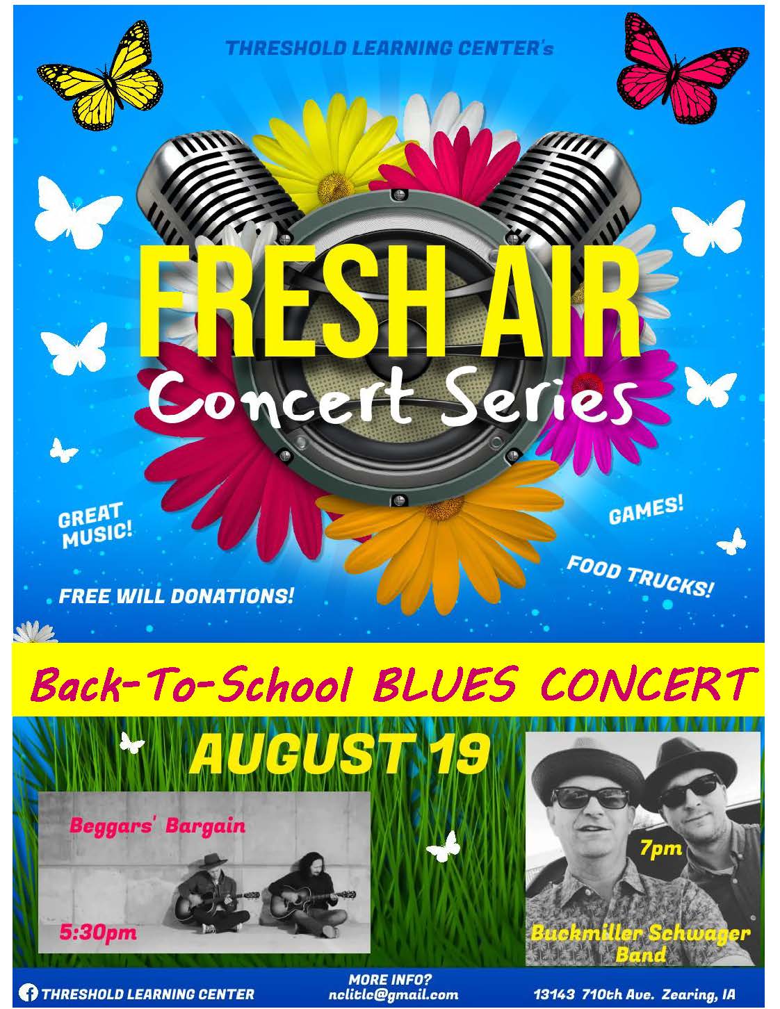 Fresh Air Back-to-School Blues Concert - Discover Ames